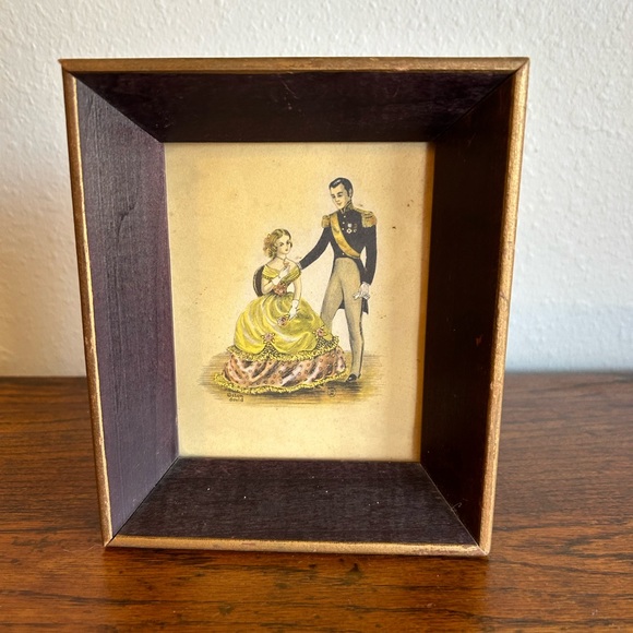 Vintage Stan David Wood Print | Wall Decor | Vintage Framed Stan David ...
